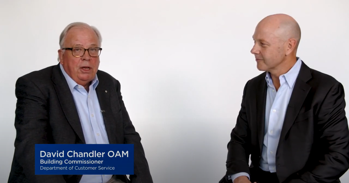 NSW Building Commissioner David Chandler OAM speaks to HELM CEO Mark Monk